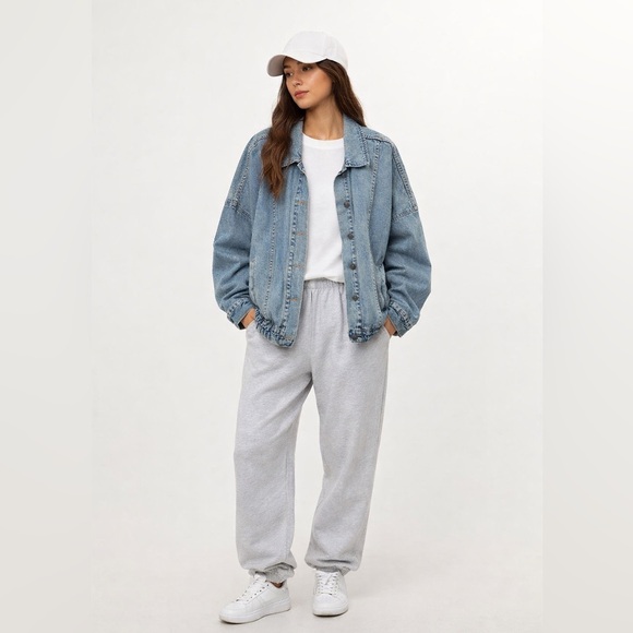 Mustard Seed | Jackets & Coats | Mustard Seed Denim Bomber Jacket ...